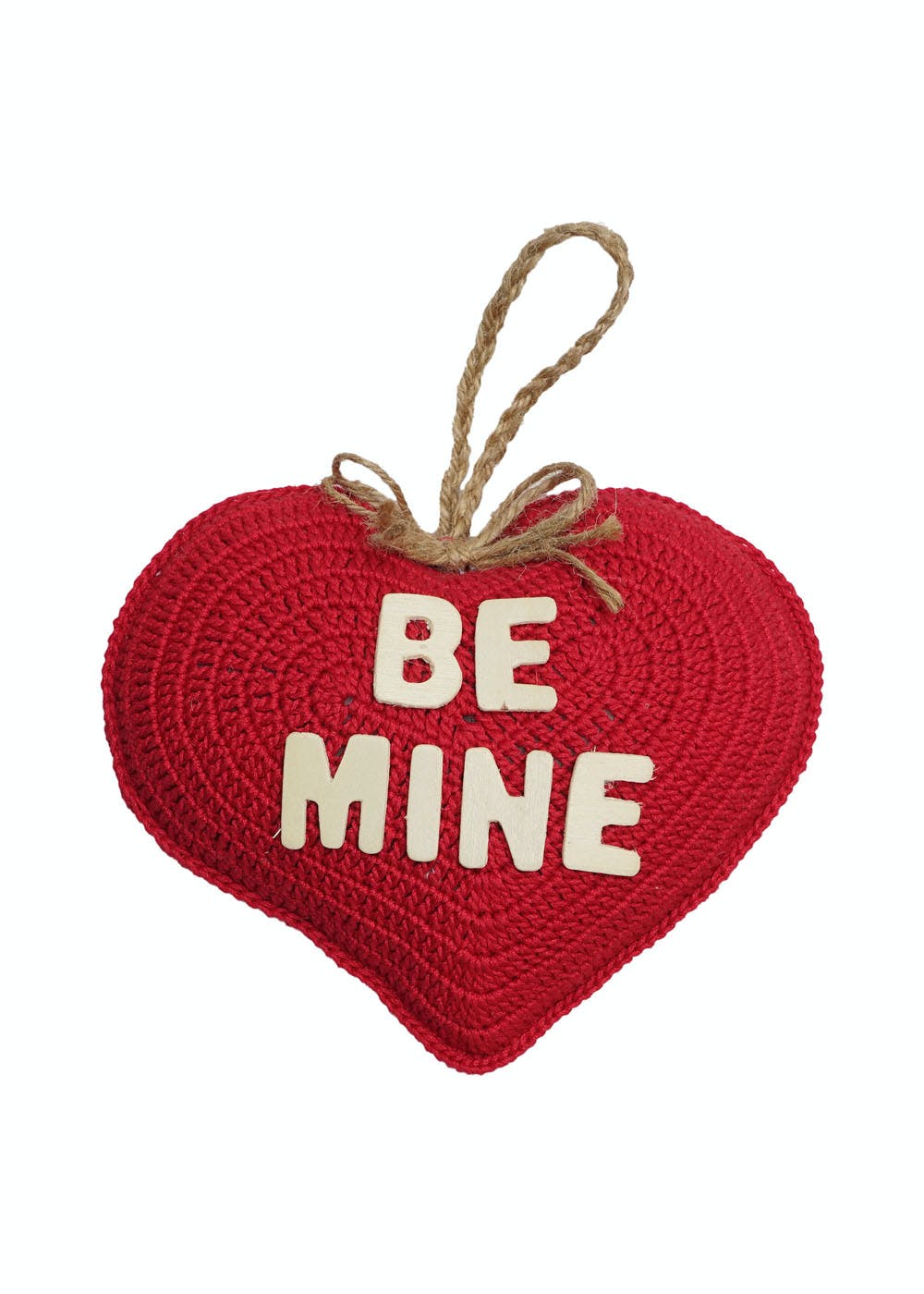 Get 3D Crochet "Be Mine" Heart Dangler at ₹ 399 | LBB Shop