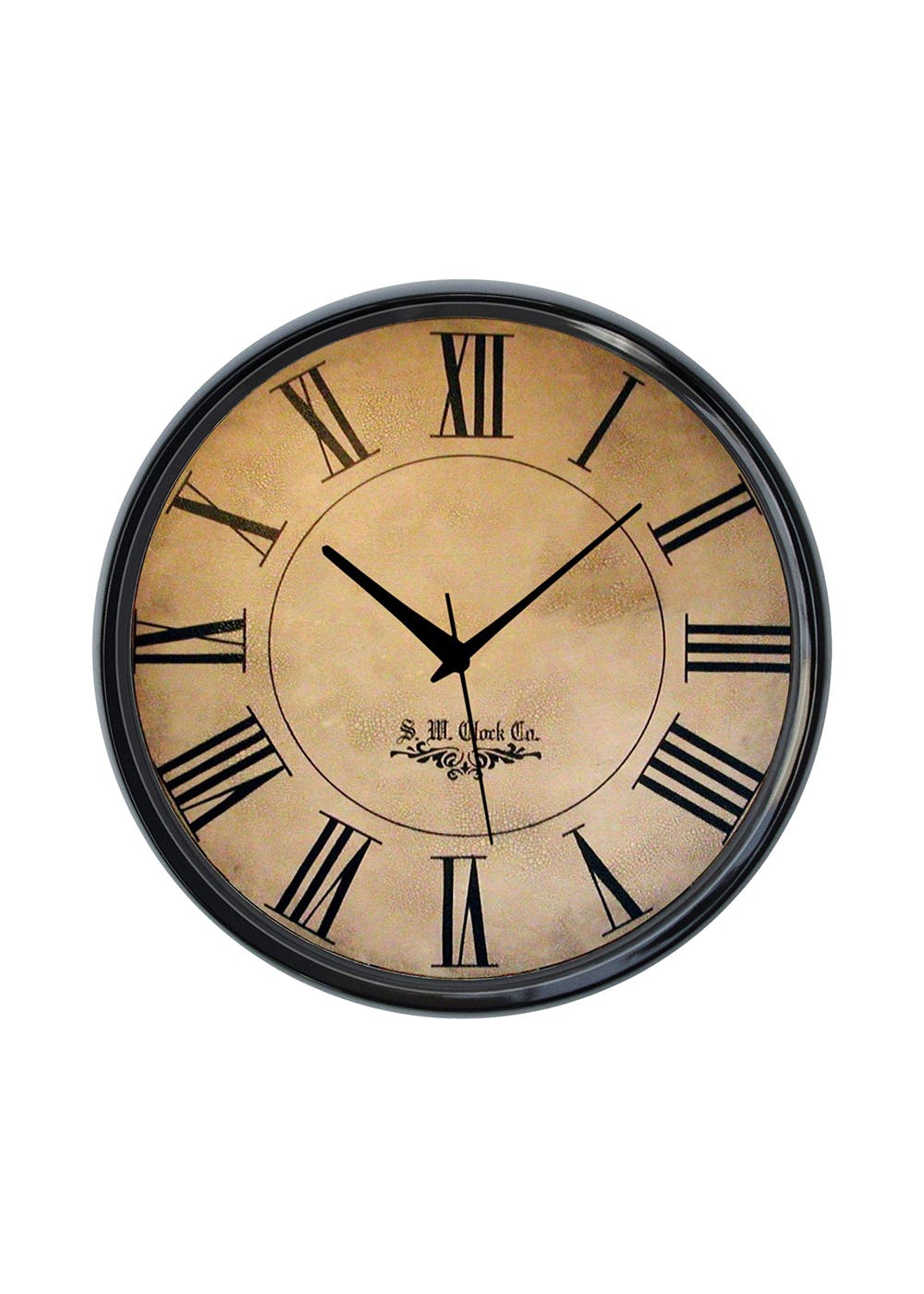 Get Roman Numerals Brown Textured Wall Clock at ₹ 689 | LBB Shop