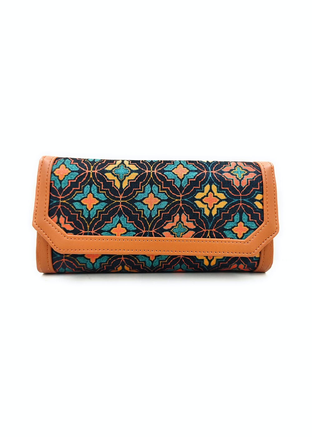 Get Ethnic Floral Printed Fabric Long Wallet at ₹ 499 | LBB Shop