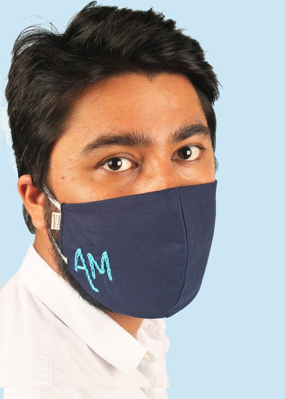 Get Customised Initial Embroidered Mask at ₹ 349 | LBB Shop