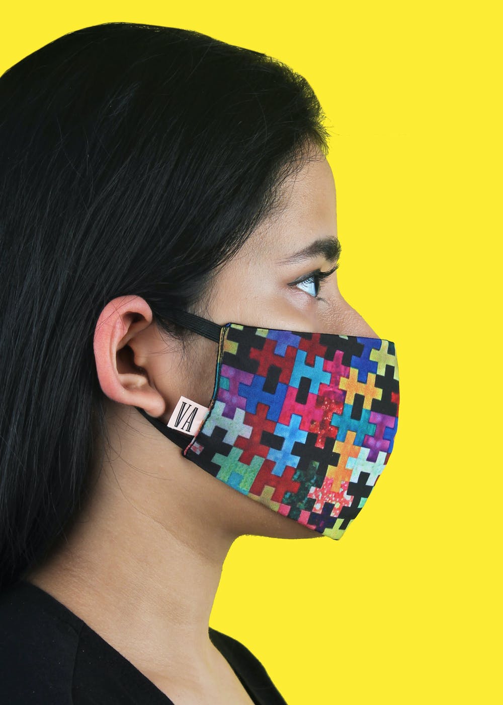 Get Multicoloured Puzzle Pieces Mask at ₹ 249 | LBB Shop