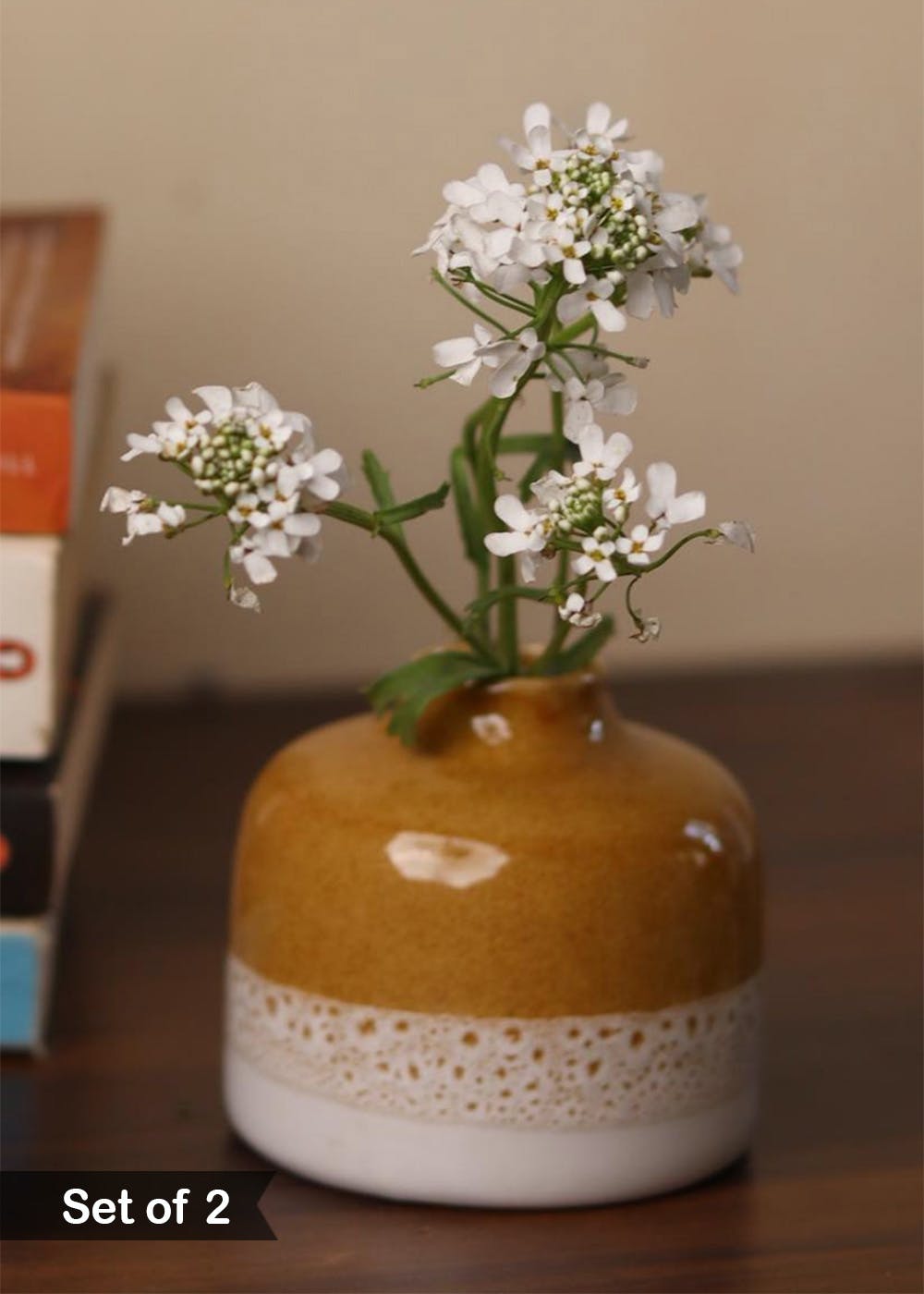 Get Laced Vase-Set of 2 at ₹ 999 | LBB Shop