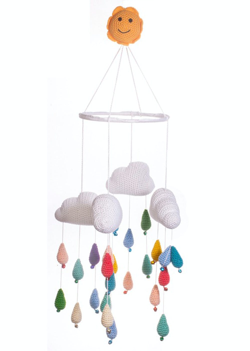 Get Flawless Raindrops Crochet Wind Chimes for Home(Multicolour) at ...