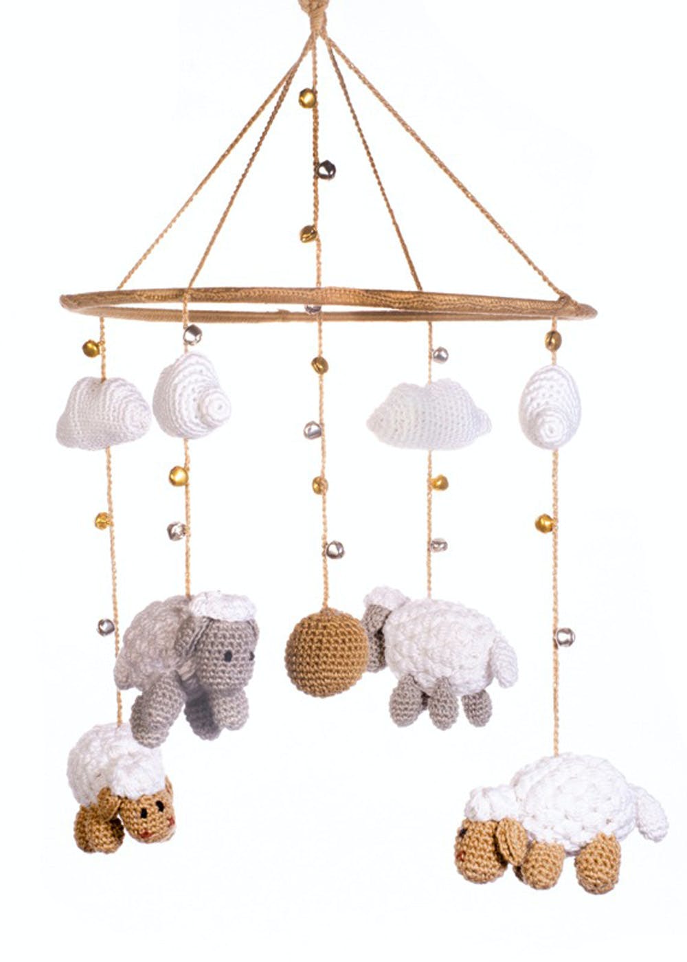 Get Sheep Dreams Crochet Wind Chimes for Home(Multicolour) at ₹ 1349 ...