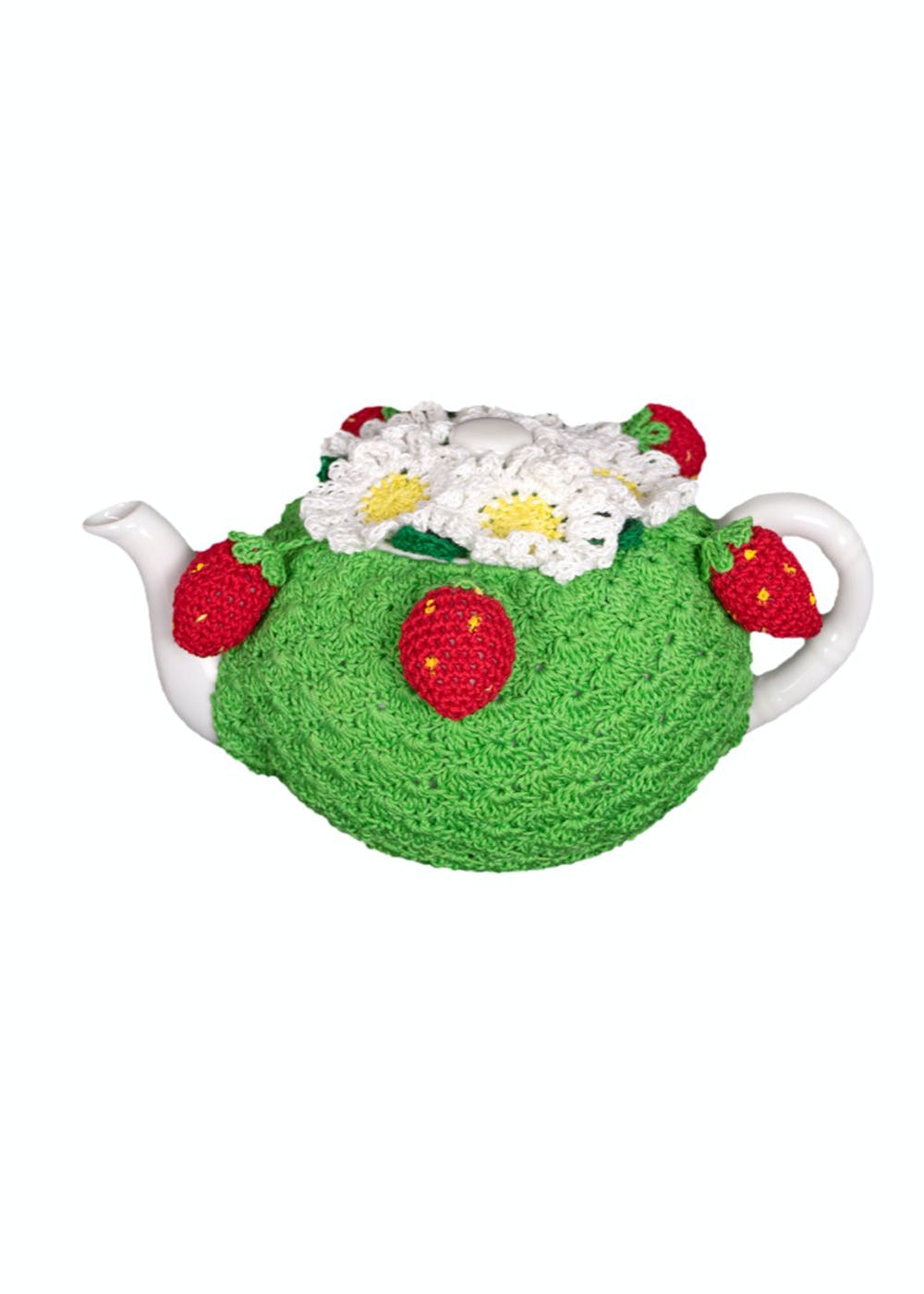 Get Handmade Crochet Strawberry Delight Kettle at ₹ 1349 | LBB Shop