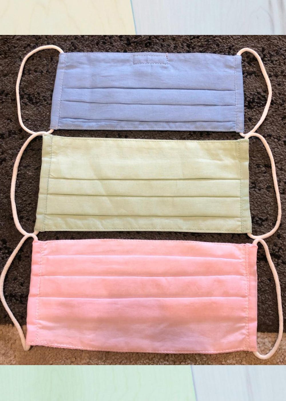 Get Pastel Love 3-Ply Solid Rectangle Masks - Set of 3 at ₹ 399 | LBB Shop