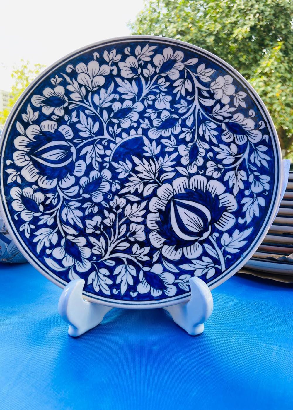 Get Mughal Floral Plate at ₹ 999 | LBB Shop