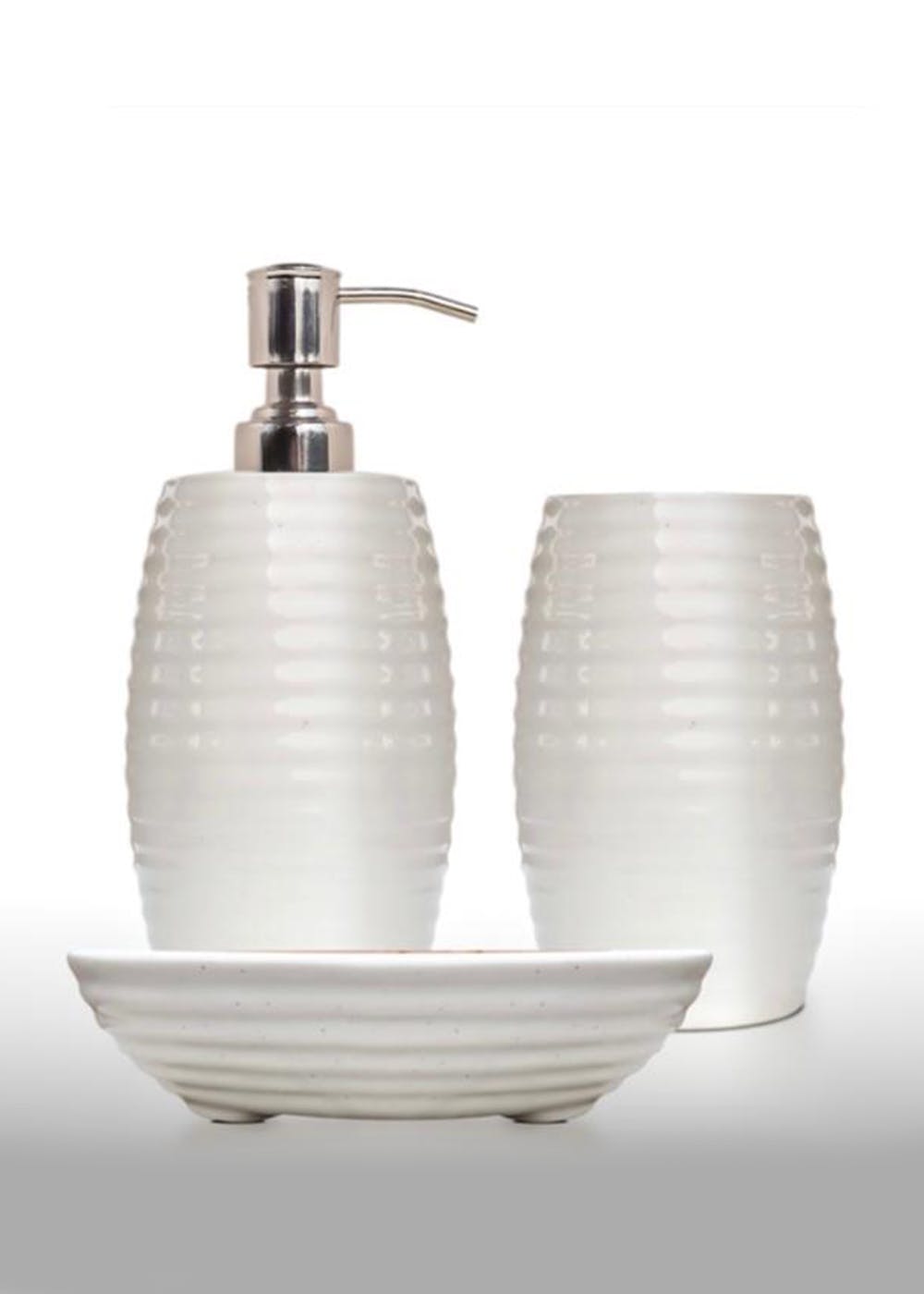 Get White Spiral Modern Bathing Set at ₹ 1199 | LBB Shop