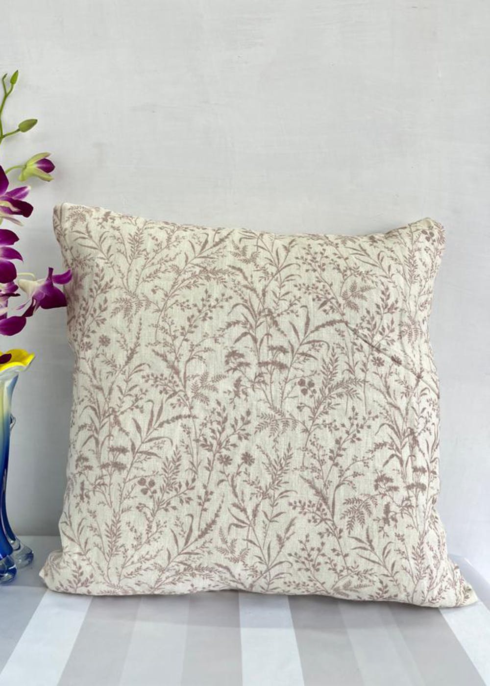 Get Brown Leaves Printed Cushion Cover at ₹ 600 | LBB Shop