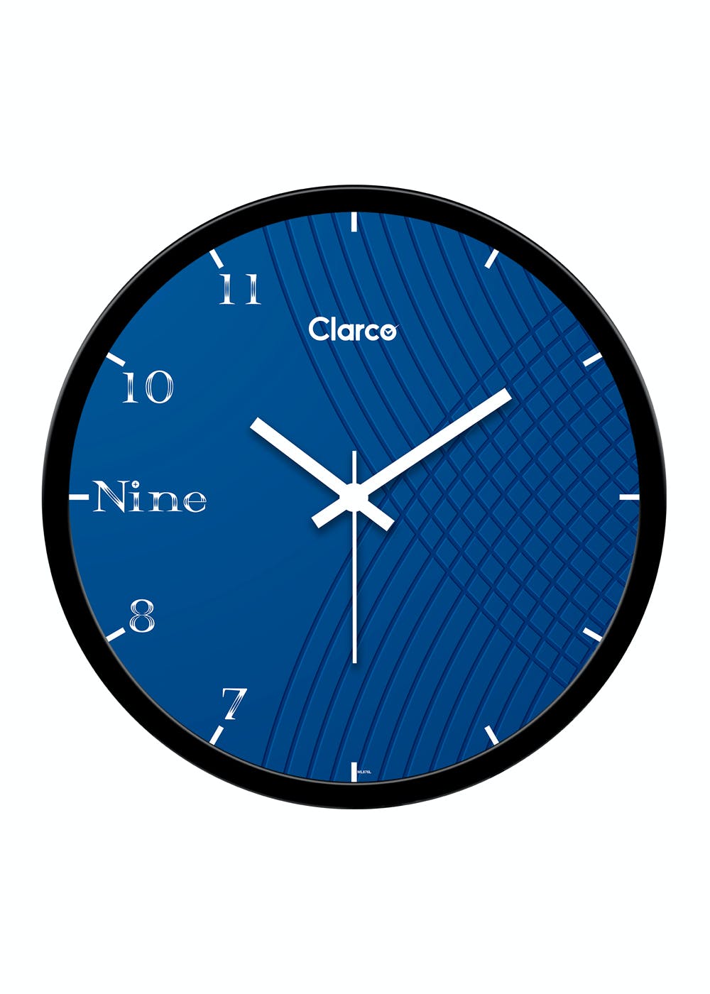 Get Linear Pattern Blue Analog Wall Clock at ₹ 599 | LBB Shop