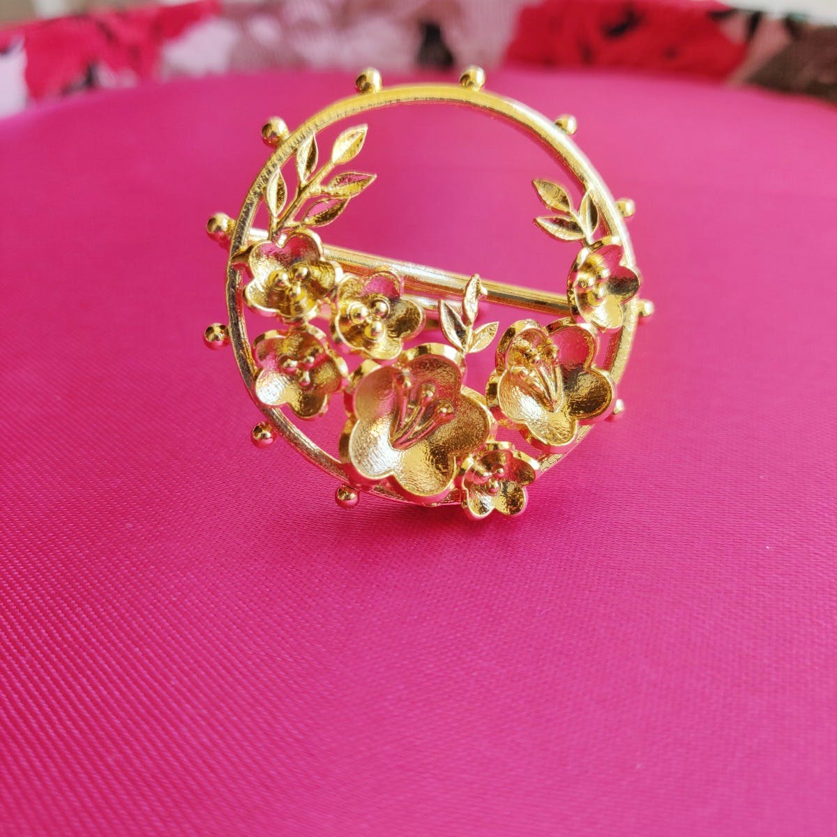 Get Gold-Plated Flower Circle Ring at ₹ 600 | LBB Shop