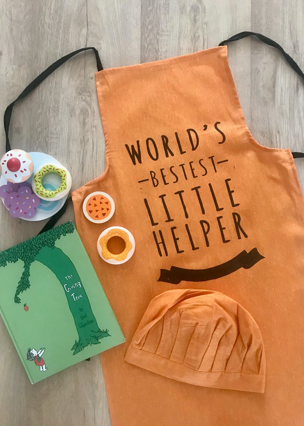 Get "World's Bestest Little Helper" Chef Apron and Hat at ₹ 1250 | LBB Shop