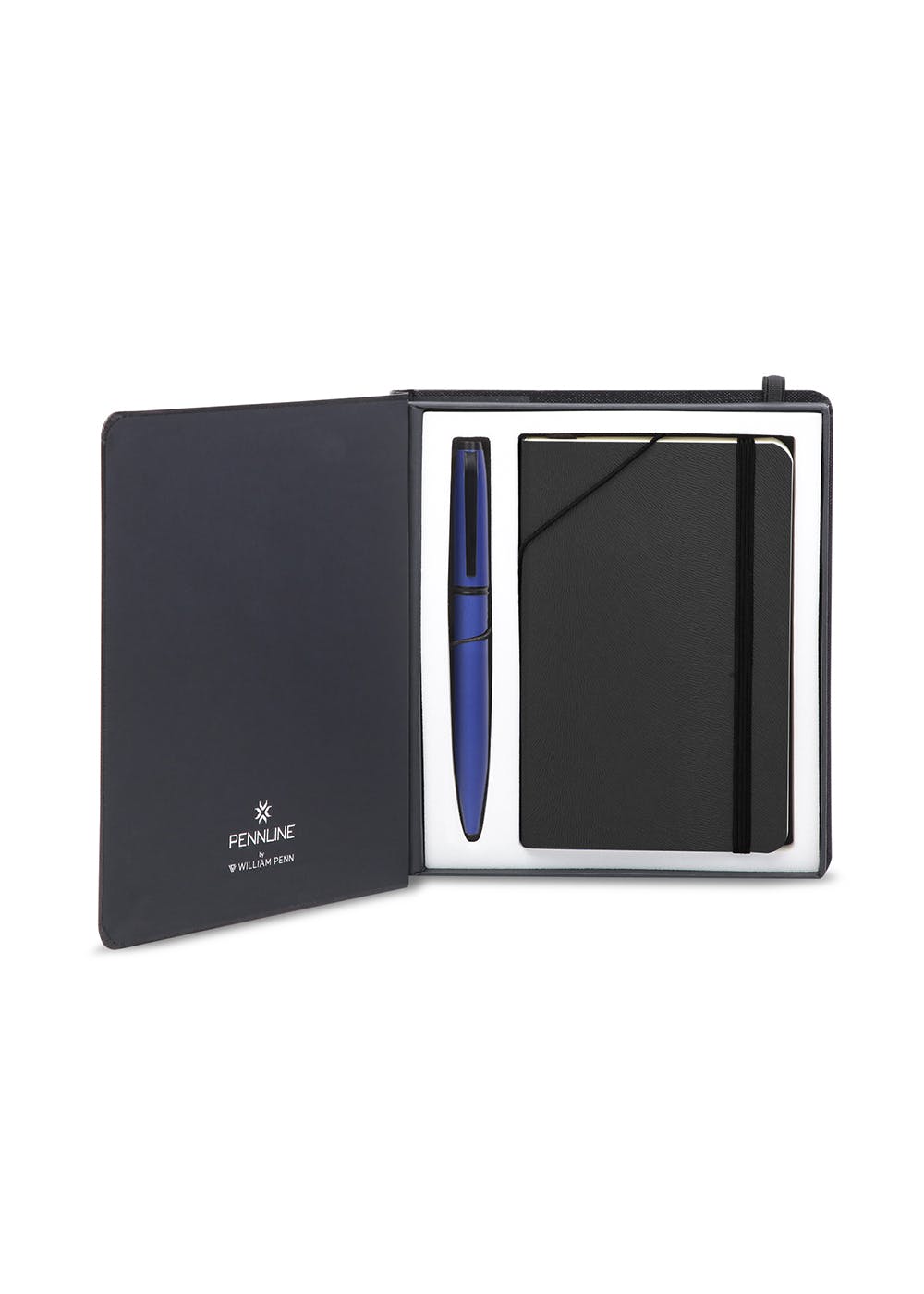 Get Atlas Ballpoint Pen Matte Blue With Black Trims With A6 Softbound ...