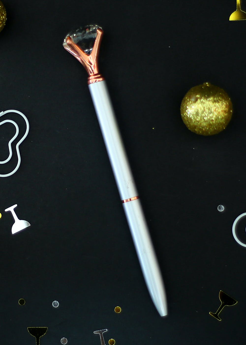 Get Crystal Pens - Matte silver at ₹ 200 | LBB Shop