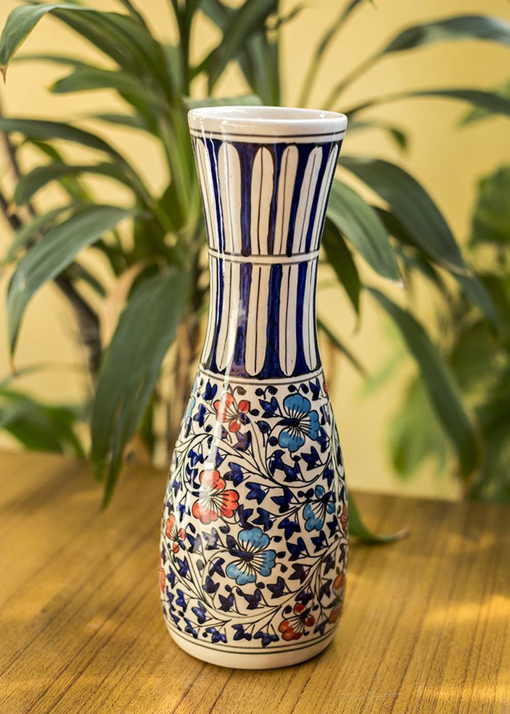 Get Ceramic Flower vase for Living Room | 12 Inch Long Flower Pot for ...