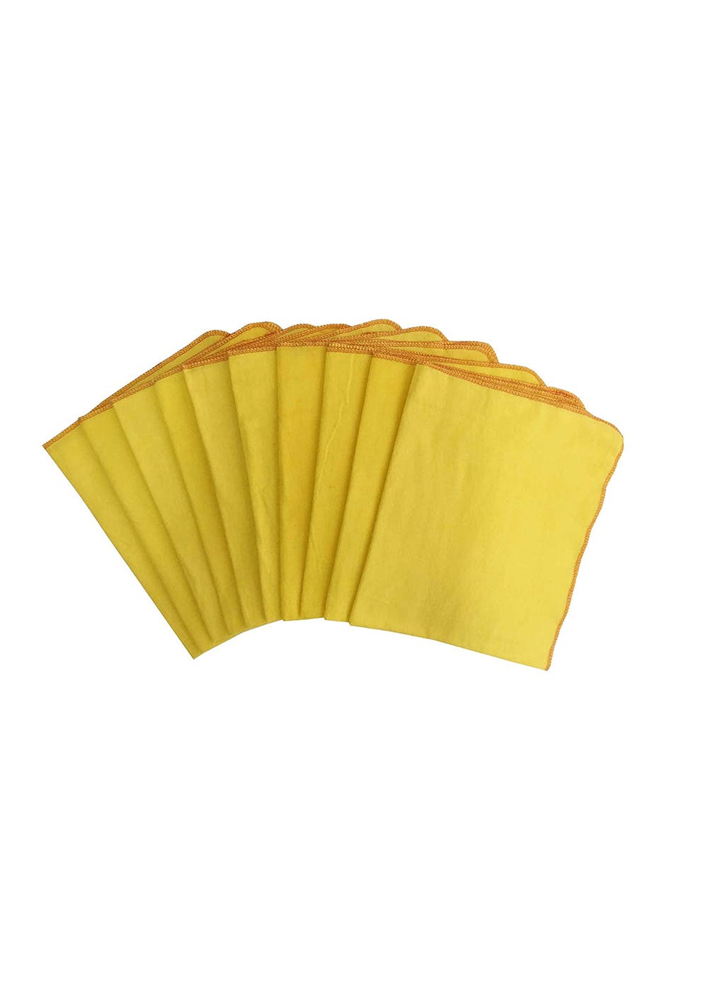 Get Super Soft Flannel Yellow Duster - Set Of 10 (20 X 26 Inches) at ...